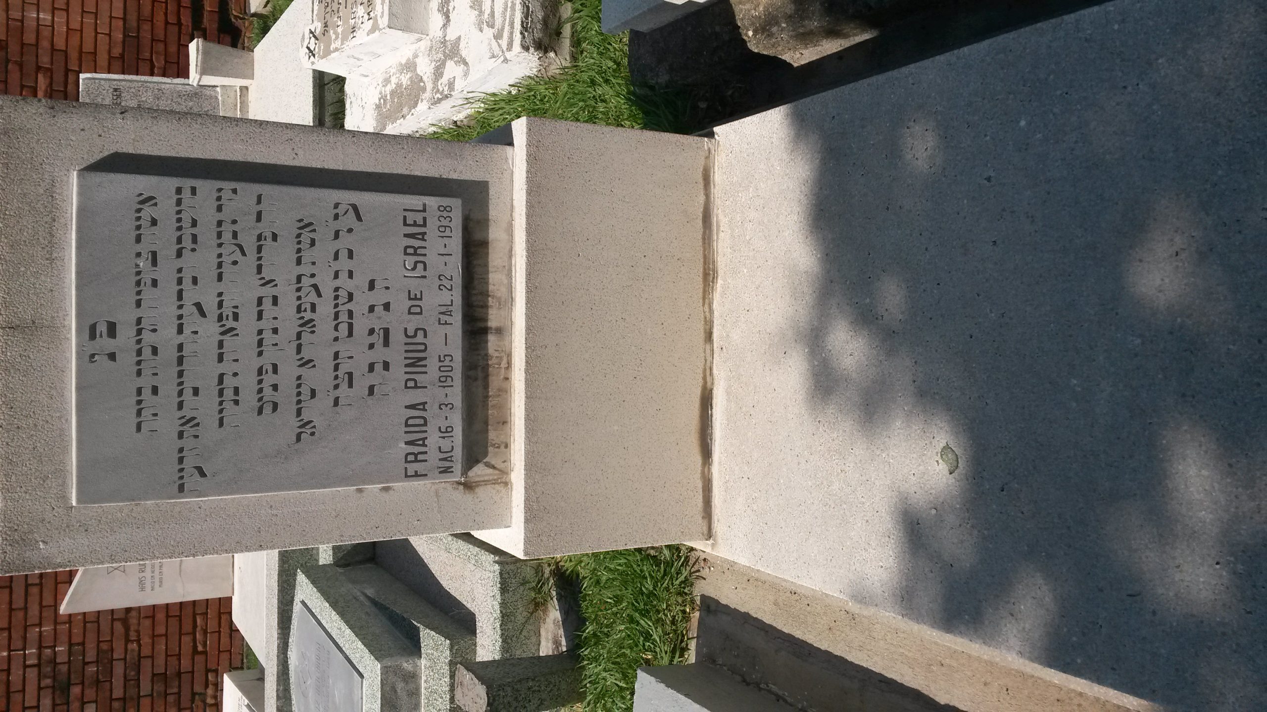 Fraida Pinus de Israel Z”L – Cementerio Israelita